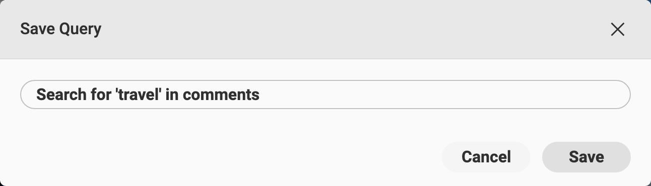 Saved Search Queries – Help Center - English