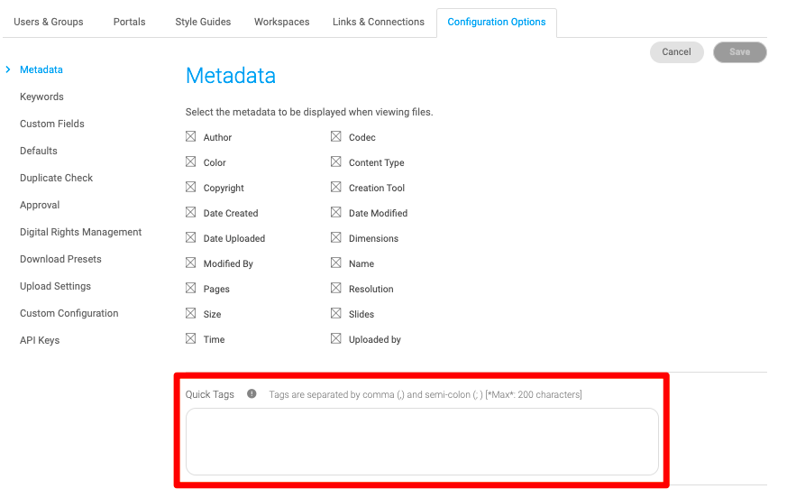 Quick Tags – Help Center - English