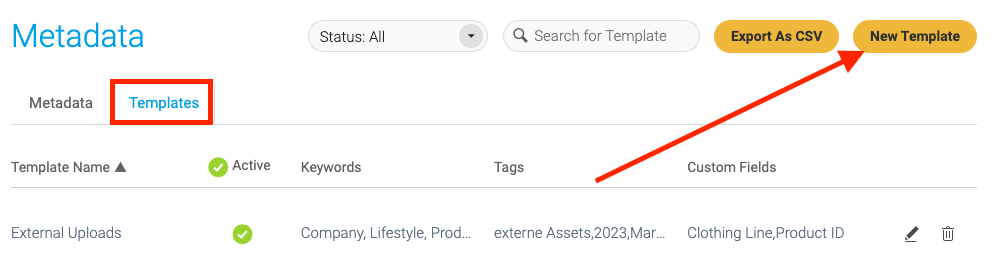 Create Metadata Templates – Help Center - English