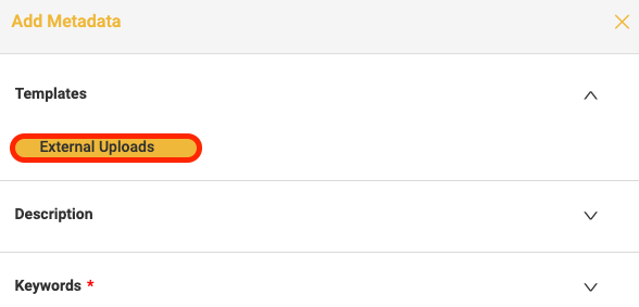Create Metadata Templates – Help Center - English