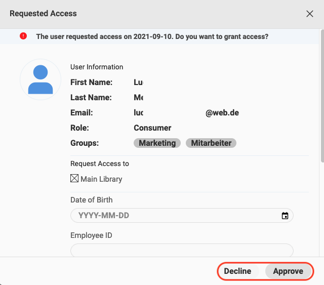 Respond to Access Requests – Help Center - English