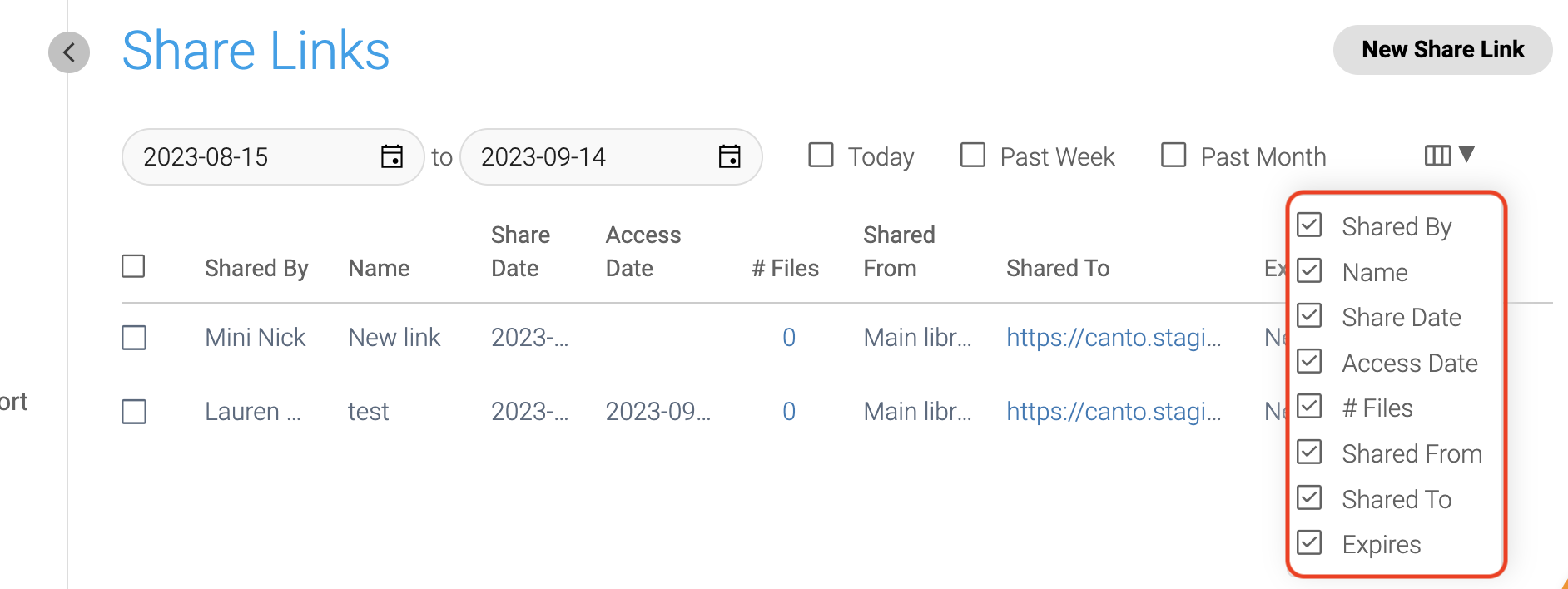 Share Link – Help Center - English