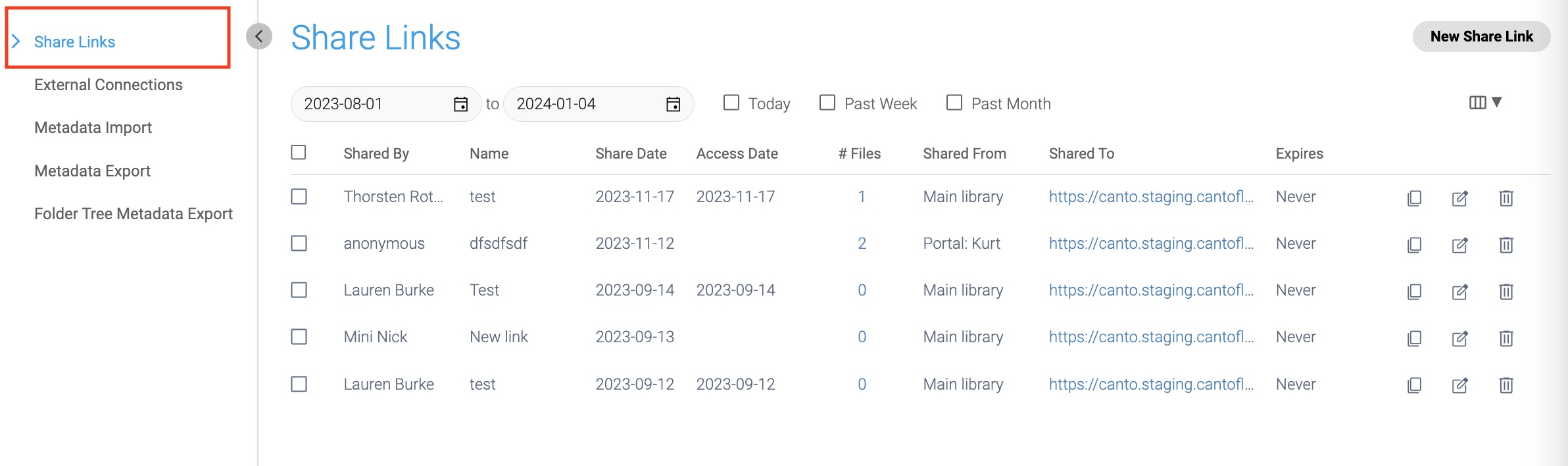Share Link – Help Center - English