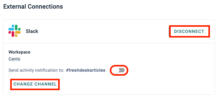 Connect Canto to Slack – Help Center - English