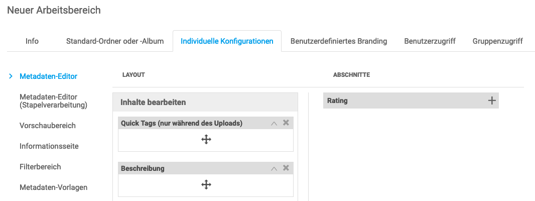 Einen Arbeitsbereich erstellen – Help Center - Deutsch