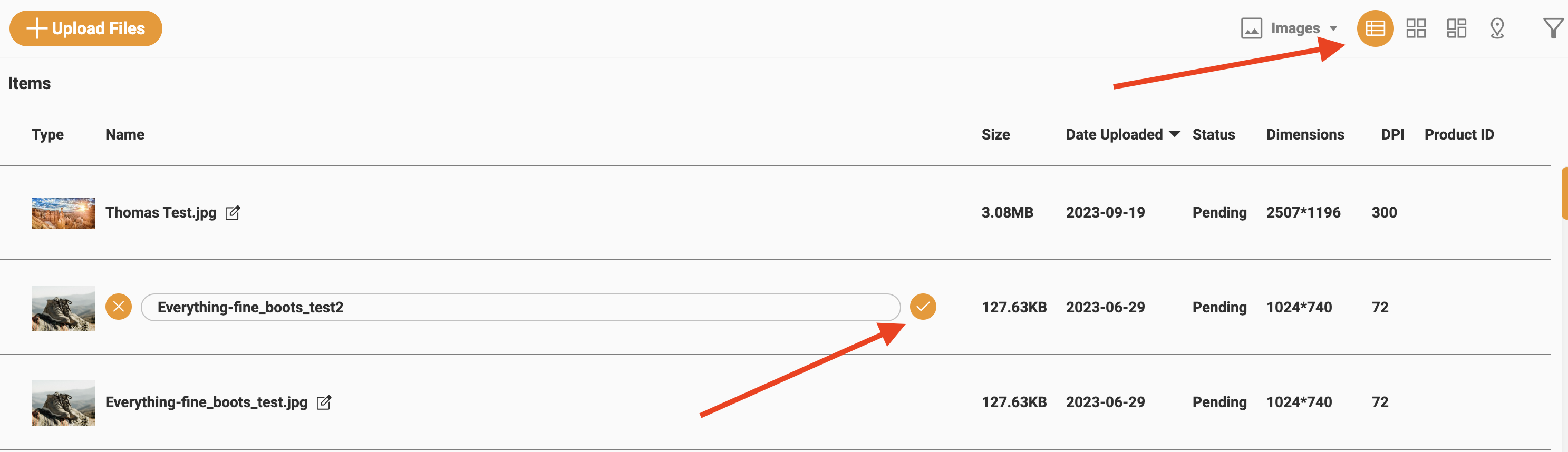 Change Names of Assets – Help Center - English