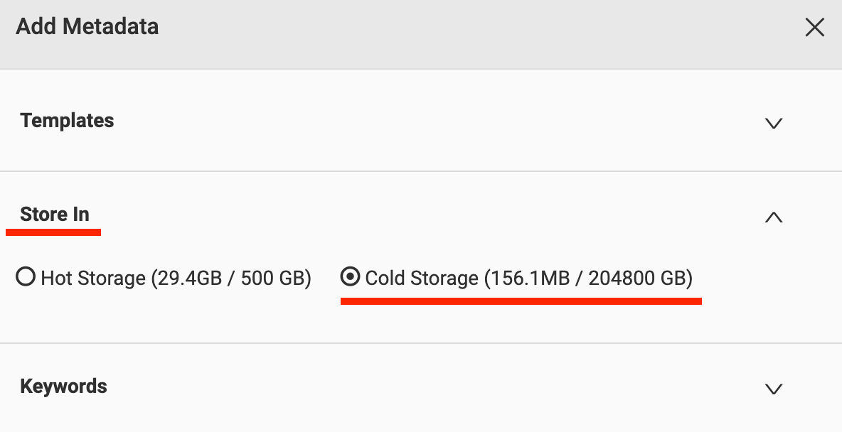 Cold Storage - Overview – Help Center - English