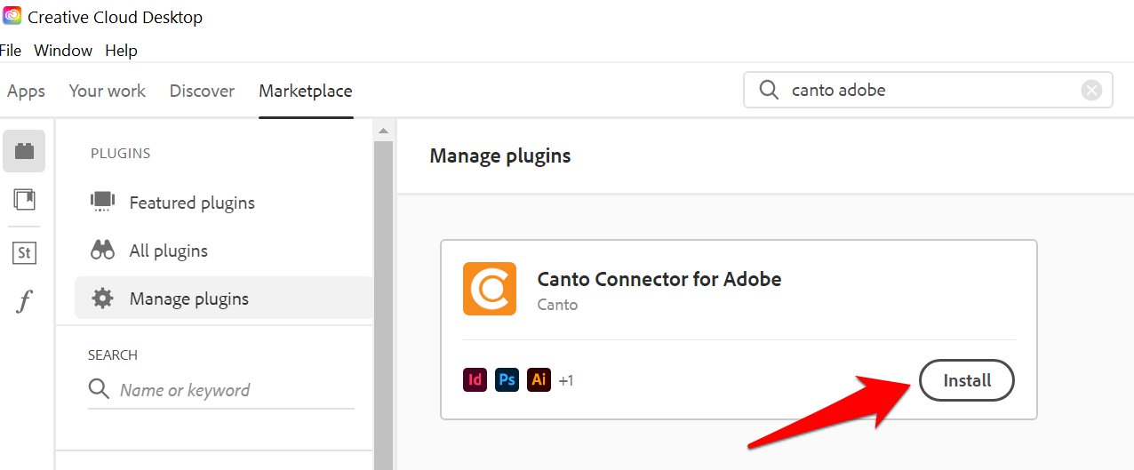 Install the Canto Adobe Connector – Help Center - English