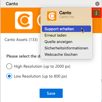 Wie kann ich: Den Canto Office Connector benutzen? – Help Center - Deutsch