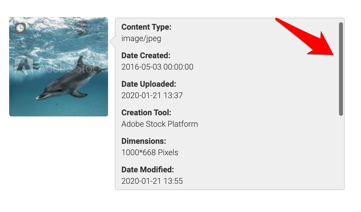 Mouseover Tooltip Scrollbalken – Help Center - Deutsch