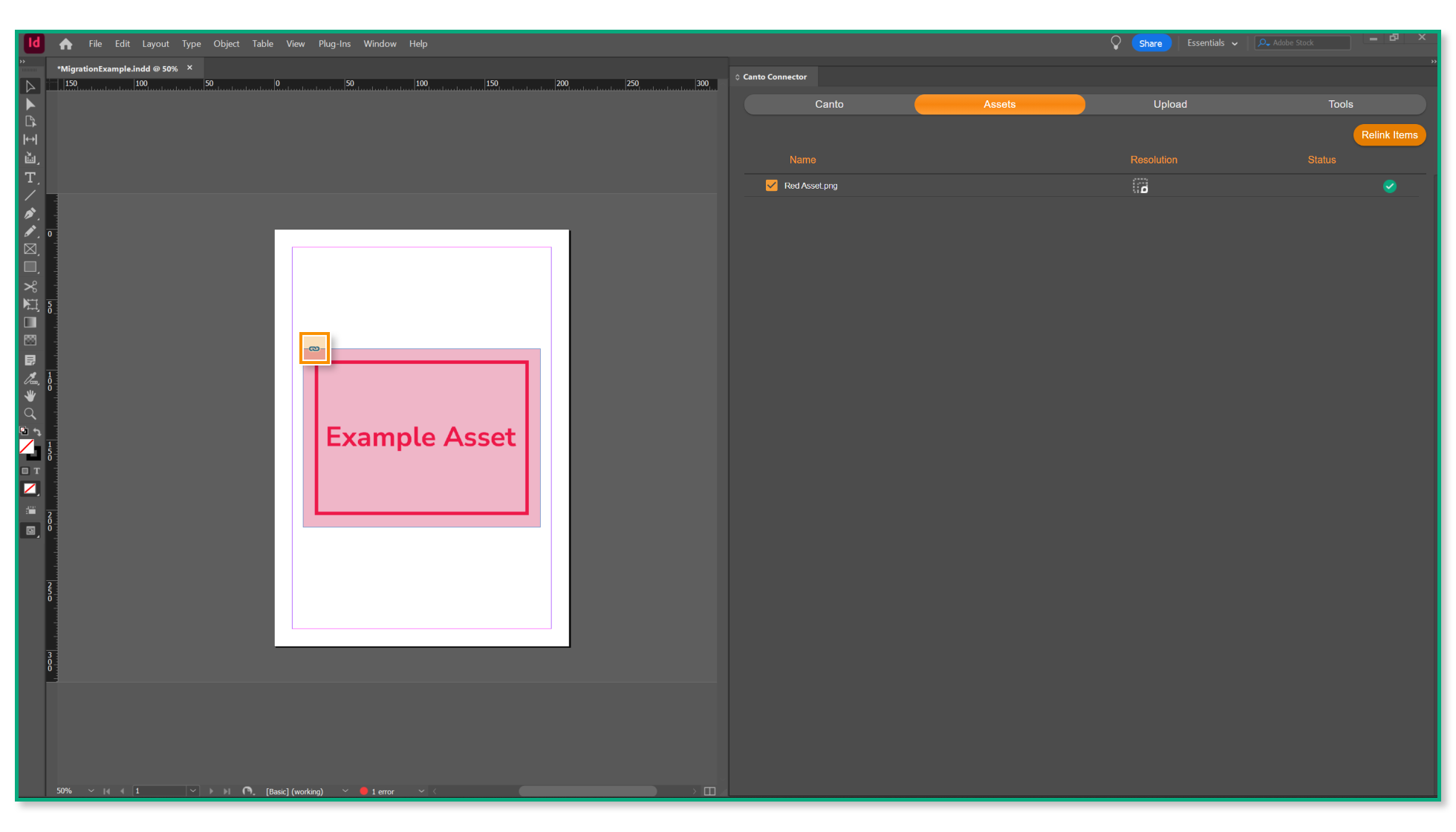How to: Migrate InDesign links to Canto using the Canto Adobe Connector ...