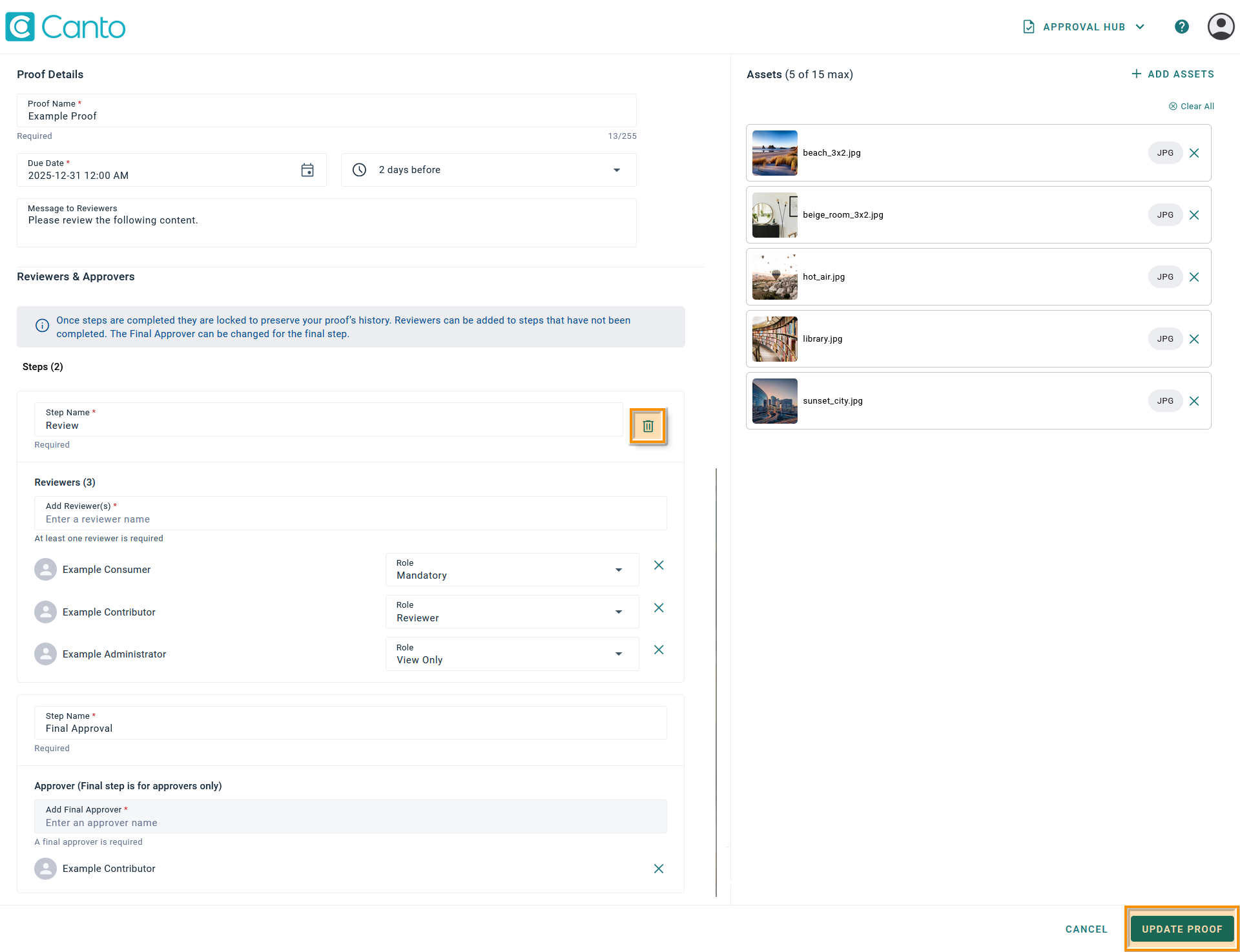 How to: Manage proofs – Help Center - English